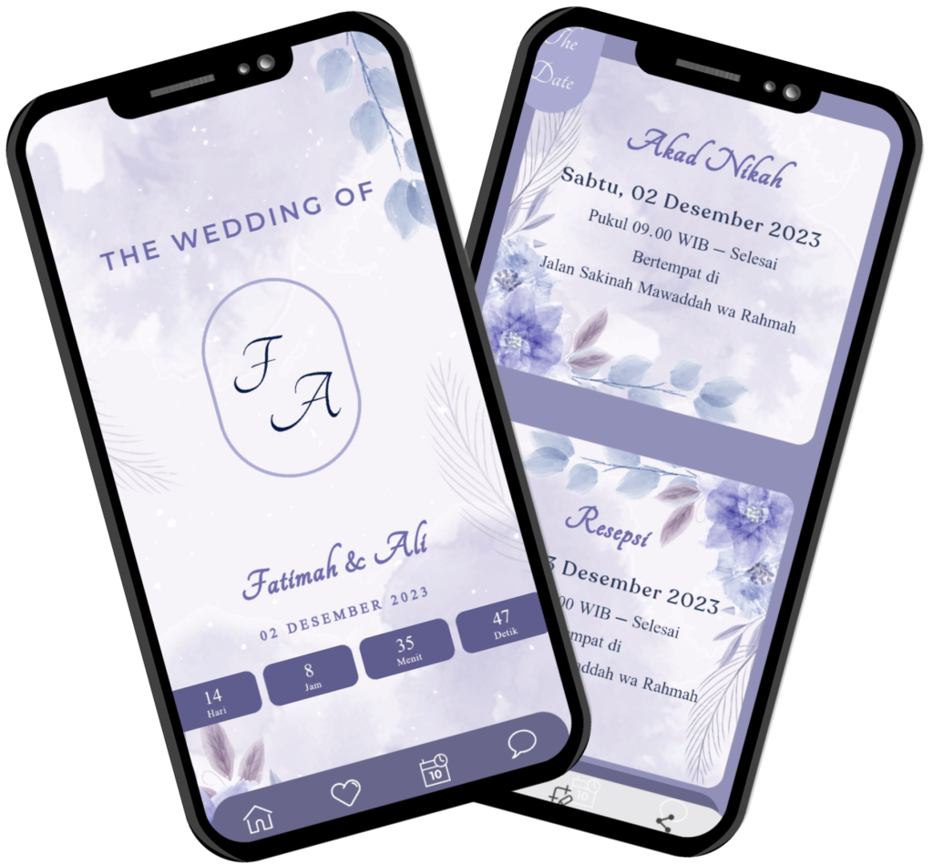 Katalog Undangan Simple - di UndanganDigital.Com