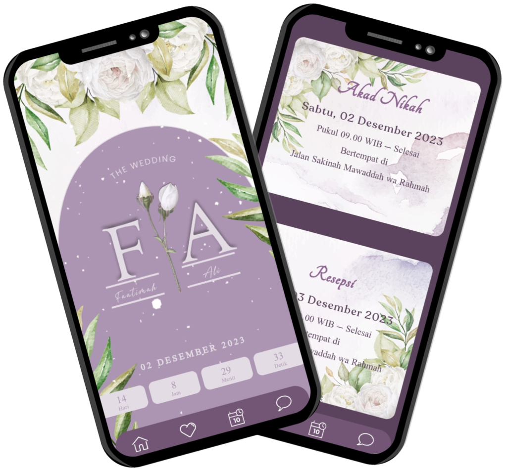 Katalog Undangan Simple - di UndanganDigital.Com